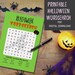 Halloween Kids Word Search Printable, Halloween, Halloween Party Game ...