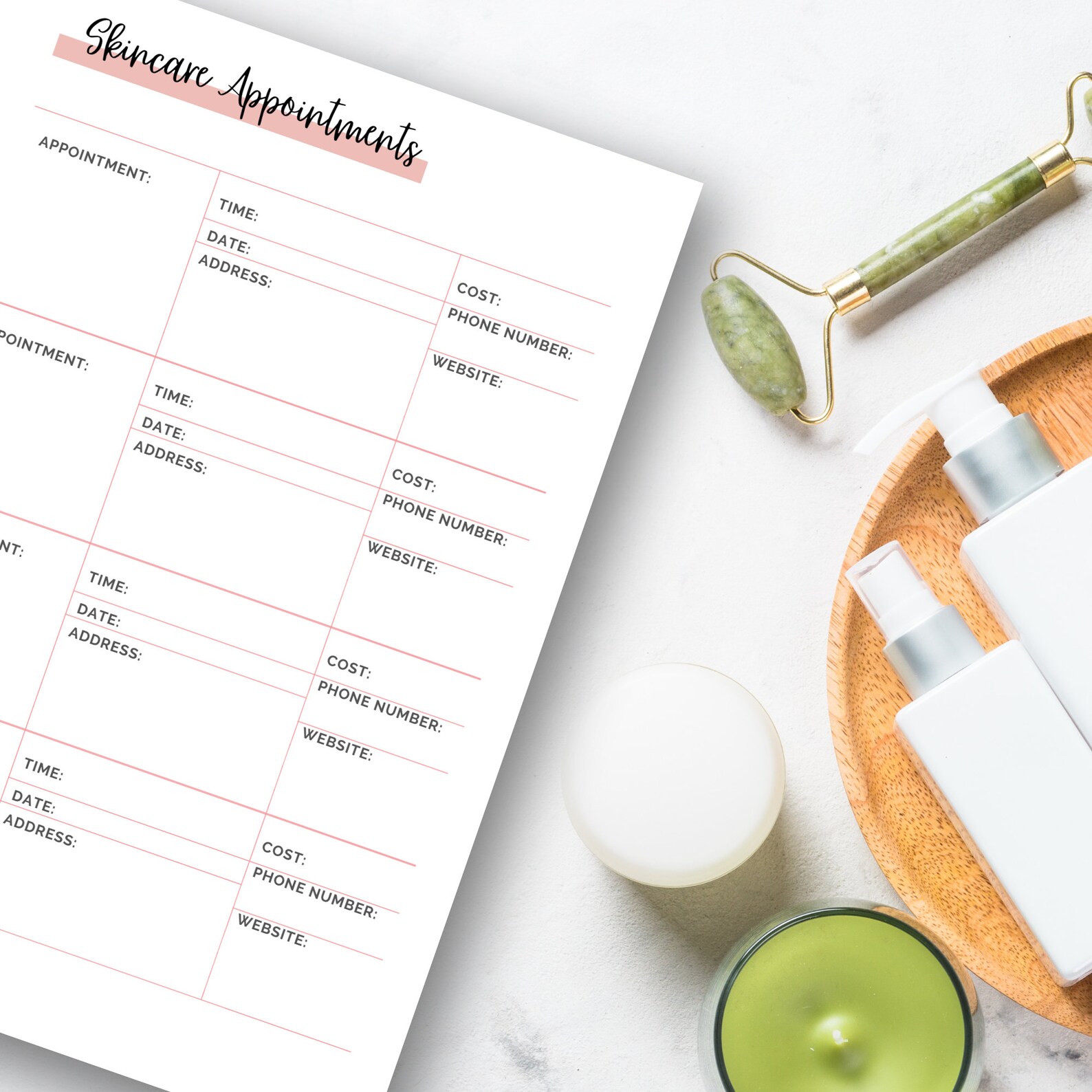 Skincare Routine Printable, BEAUTY Planner, Beauty Journal,skin Care ...