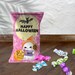 Pink Printable Halloween Chip Bags Halloween Chip Bags Halloween Potato ...