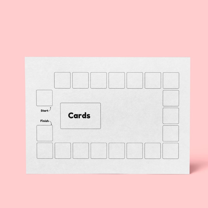 Design Your Own Board Game / Printable Blank Board Game / DIY Board ...