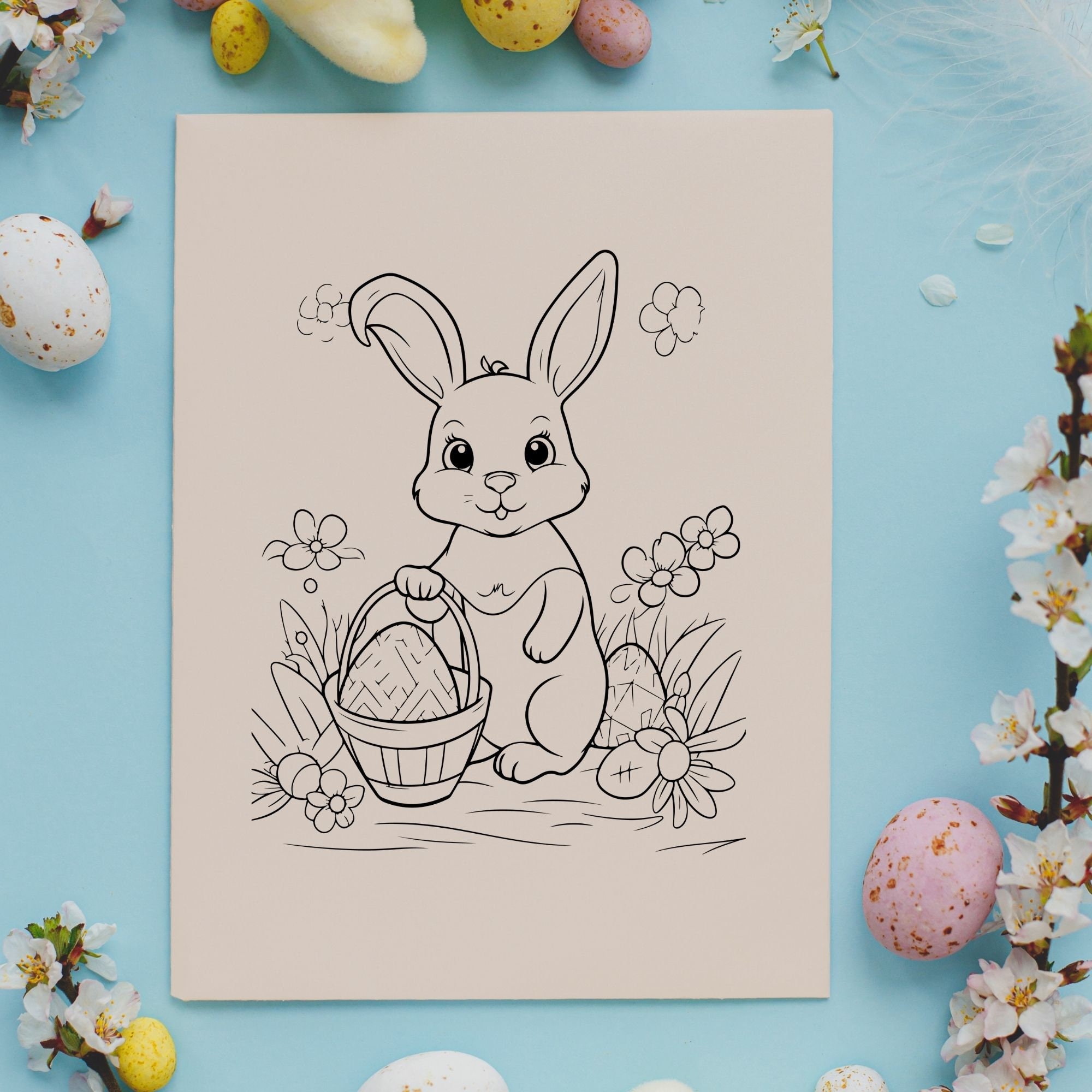 Printable Easter Coloring Book - 50 Coloring Pages, Activity Book ...