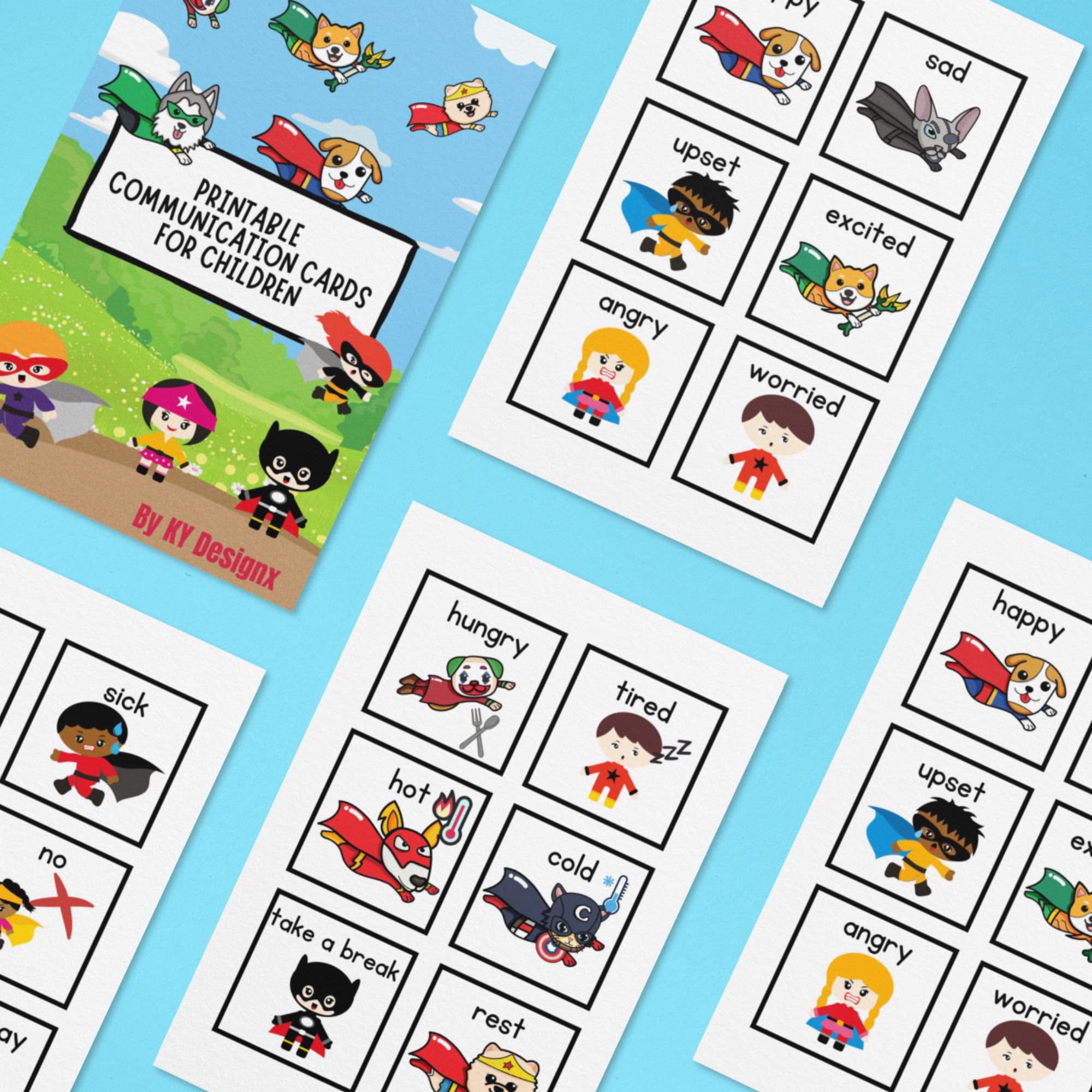 36 Printable Communication Cards for Children. Printable Communication ...