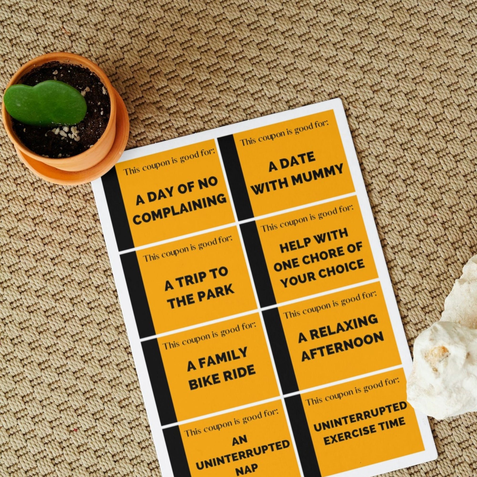 Printable Editable Coupons FOR DADDY, Printable Daddy Gifts, Printable ...