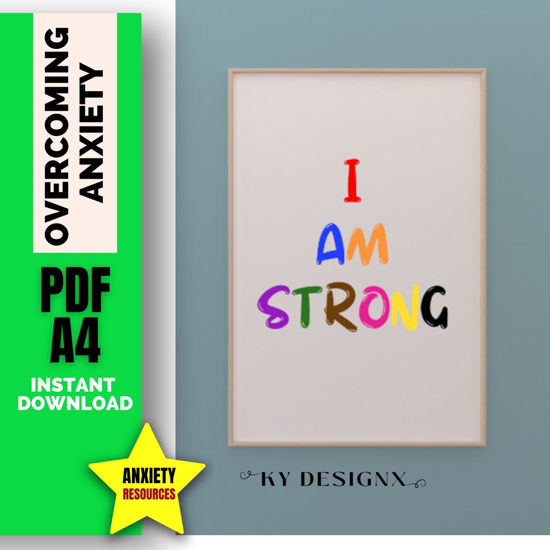 I Am Strong Wall Decor, TEENS Affirmations, Selective Mutism, Childhood ...