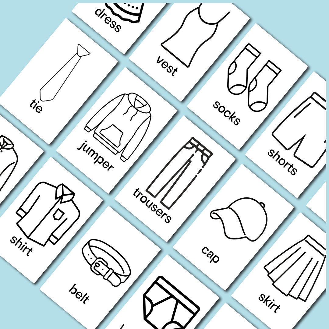 Printable Clothing Flashcards, Printable Clothing Coloring Pages ...