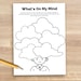 What's on My Mind Printable Worksheet, Art Therapy, Children’s Feelings ...