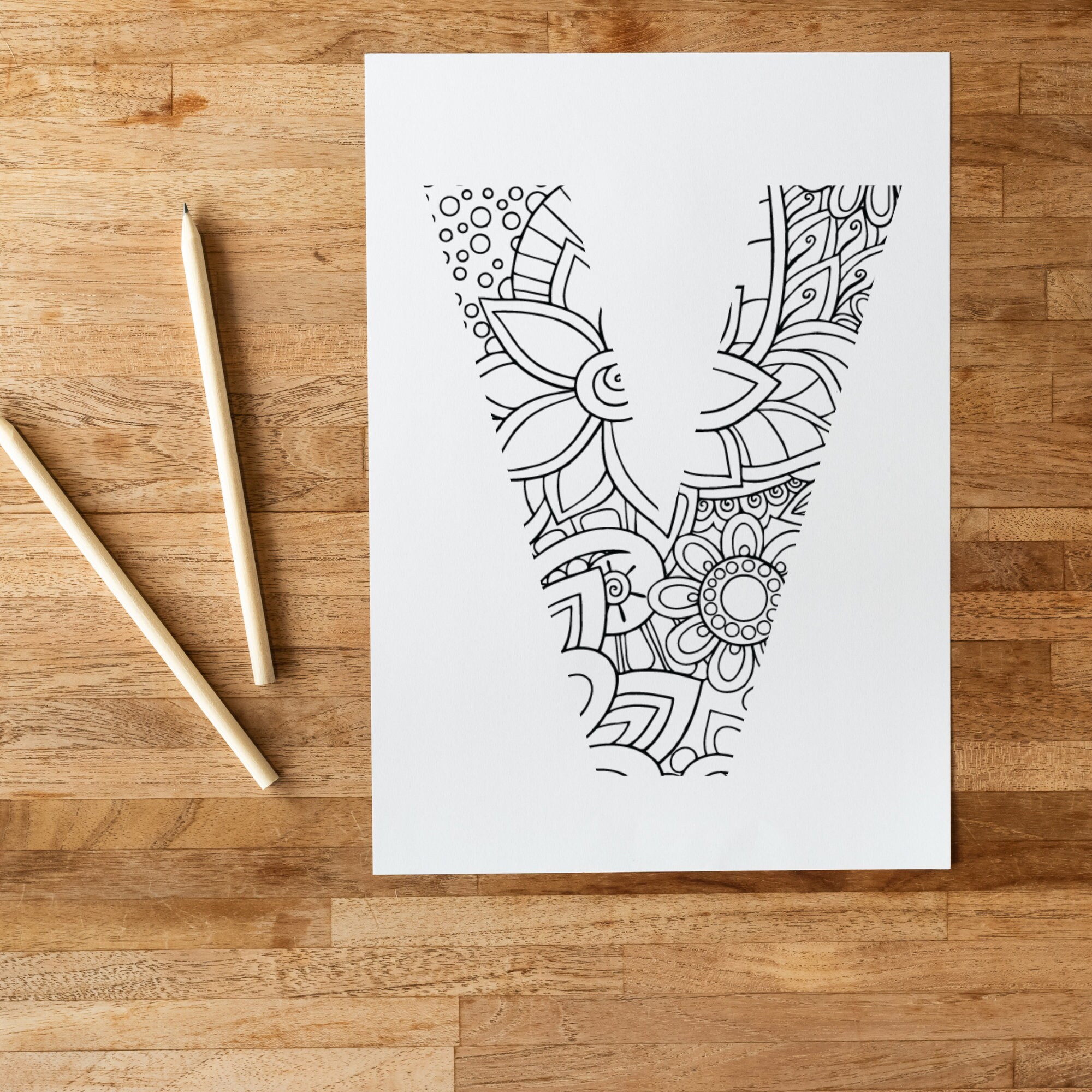 Kids Mandala Alphabet Printable, Printable Alphabet for Children ...