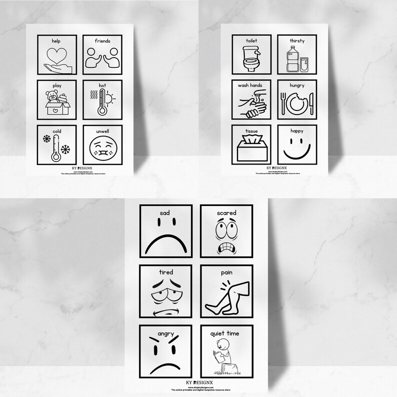 Printable Communication Cards for Children - Selective Mutisum ...
