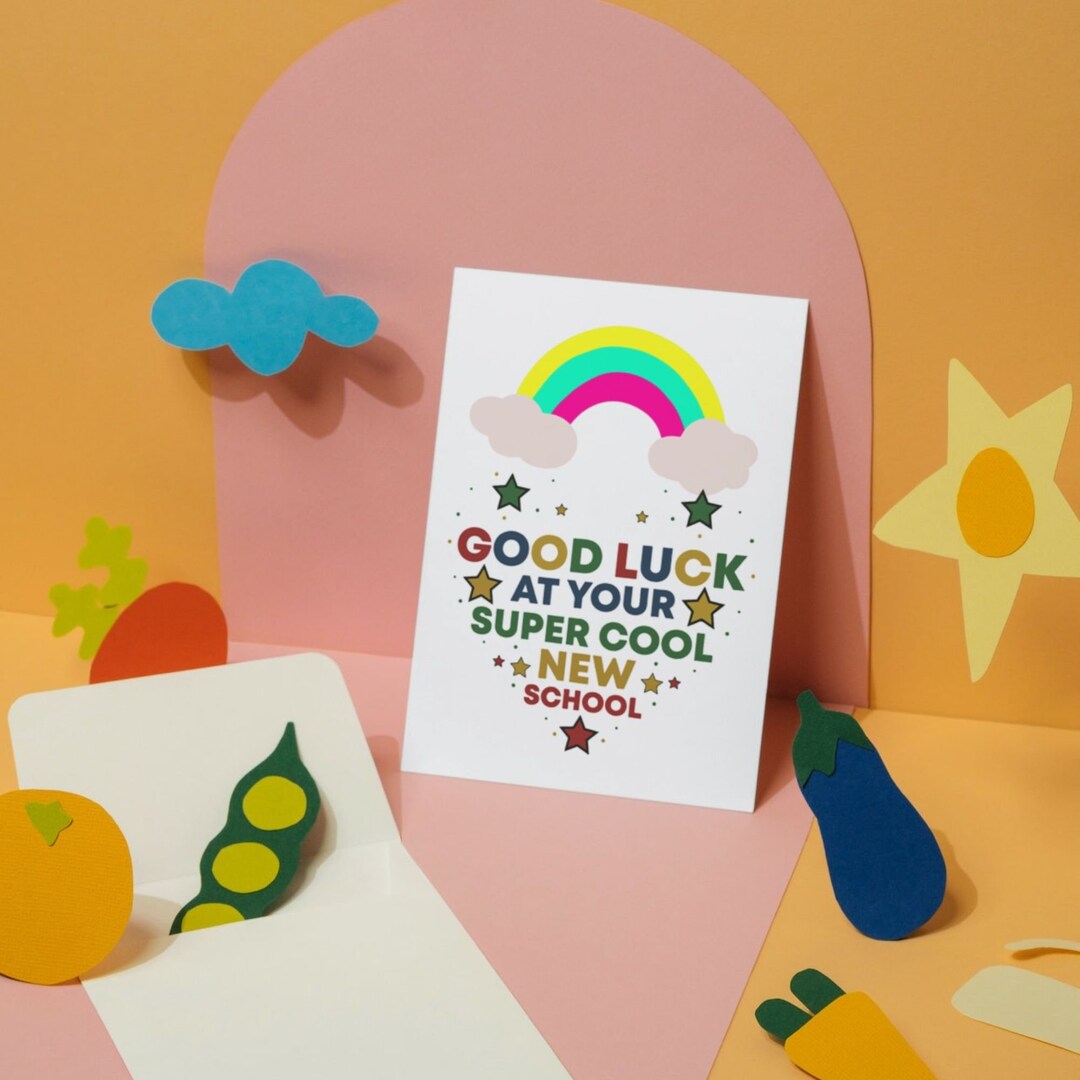 Printable Good Luck at Your New School Card, Printable Going Back to ...