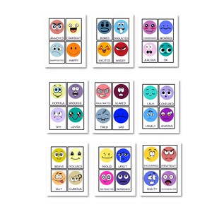 Printable FEELINGS Cards Feelings Flashcards Selective | Etsy