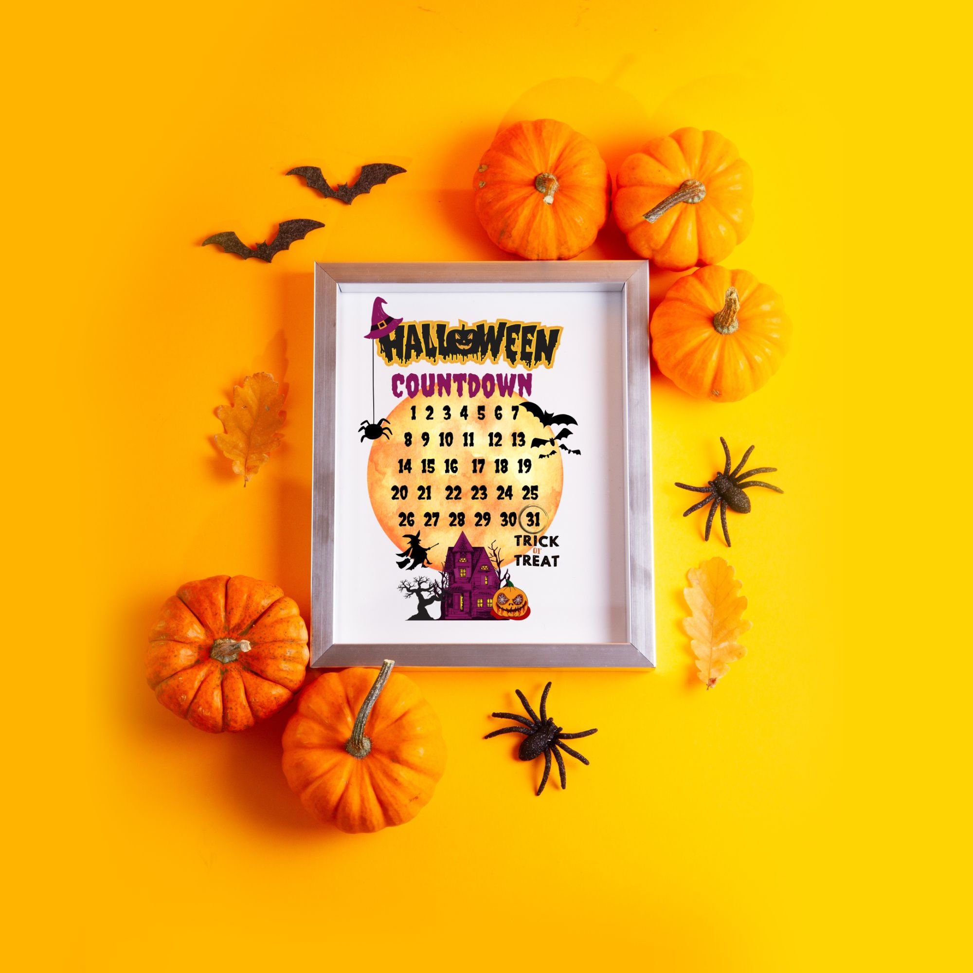 Printable Halloween Countdown, Halloween Printable Part Decorations ...