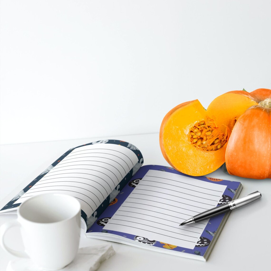 Printable Halloween Lined Paper, Halloween Writing Paper, Printable ...