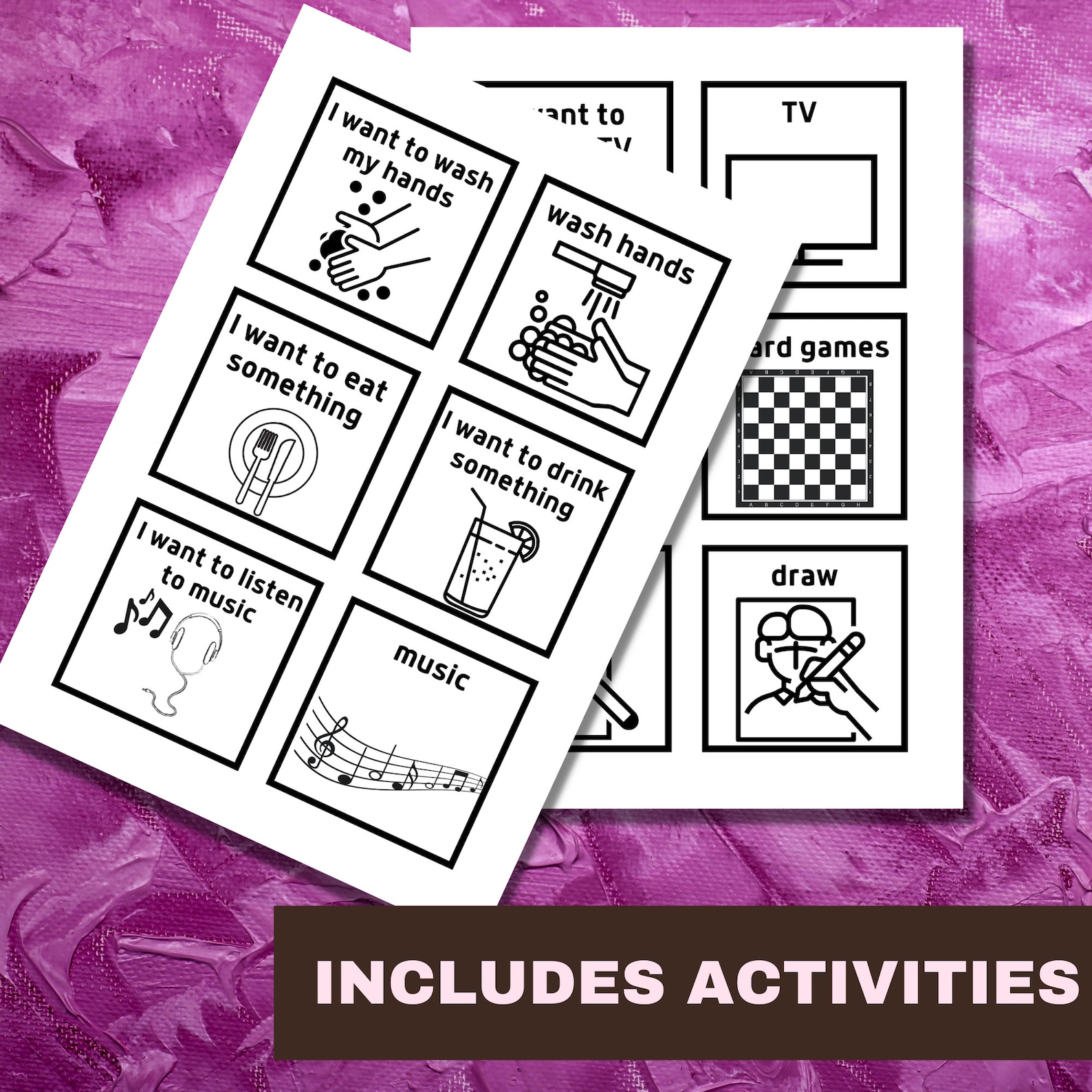 202 Printable Communication Cards for Non-verbal, Autism, Selective ...