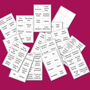 Selective Mutism, Printable Communication Cards, Non-verbal, Autism ...