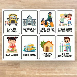 Printable ESL Flashcards for Teaching Daily Routines, Visual Daily ...