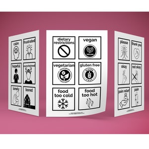 108 Printable Picture Exchange Communication Cards for Hospital Stays ...