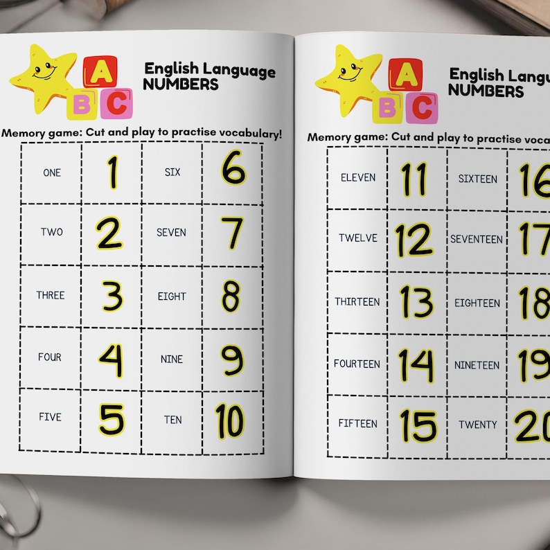 ESL Numbers Worksheets / ESL Number Workbook, Number Worksheets ...