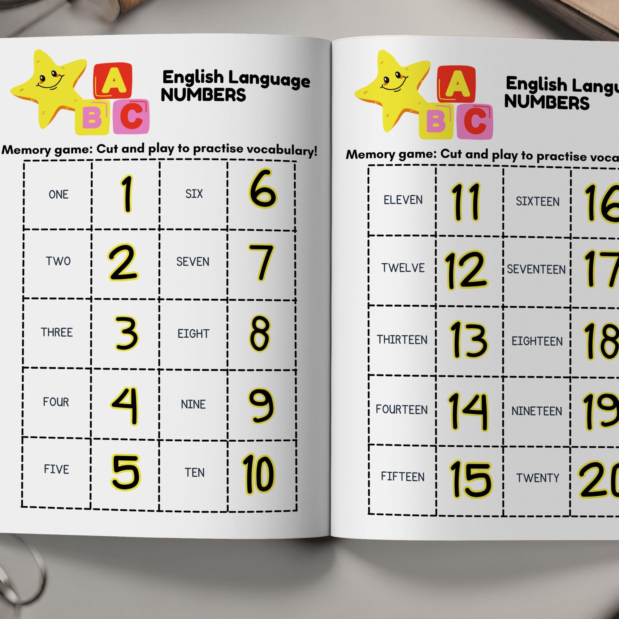 ESL Numbers Worksheets / ESL Number Workbook, Number Worksheets ...