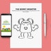 Printable Worry Monster Workbook -monster Coloring Sheets - Worry ...