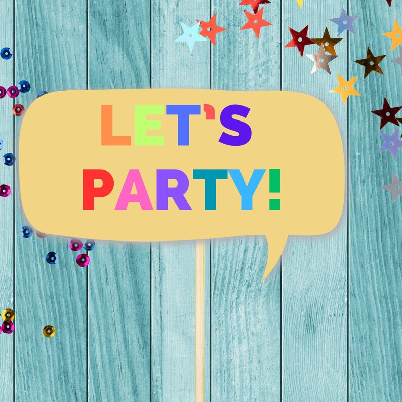Editable Photo Booth Props, Speech Bubbles, Digital Downloads ...