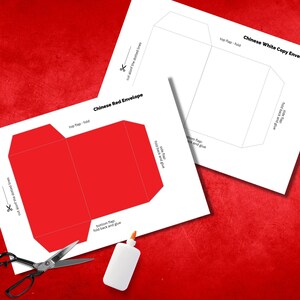 Printable Chinese New Year RED ENVELOPE, Lunar Year Envelopes, DIY ...