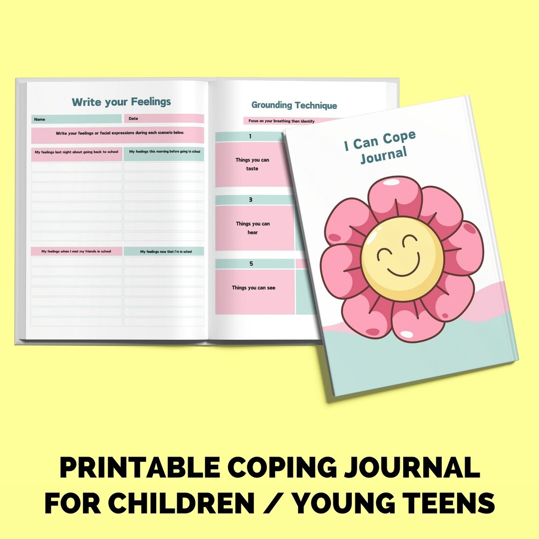 Kids I Can Cope: Coping Skills Printable Worksheets Journal, Anxiety ...