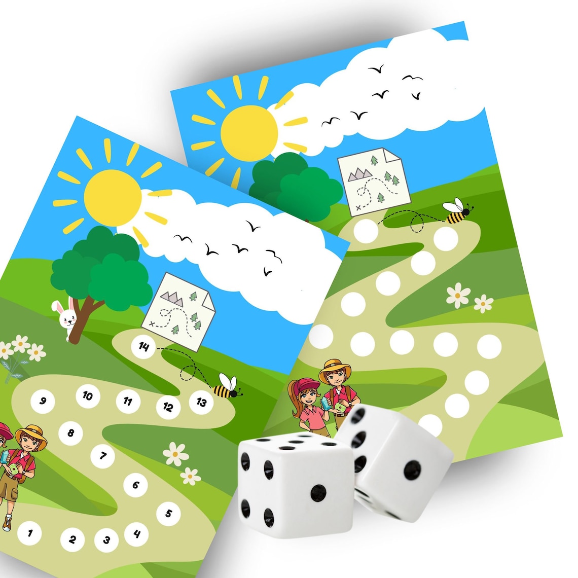 Printable Explorers Board Game for Kids / Printable Board Game Template ...