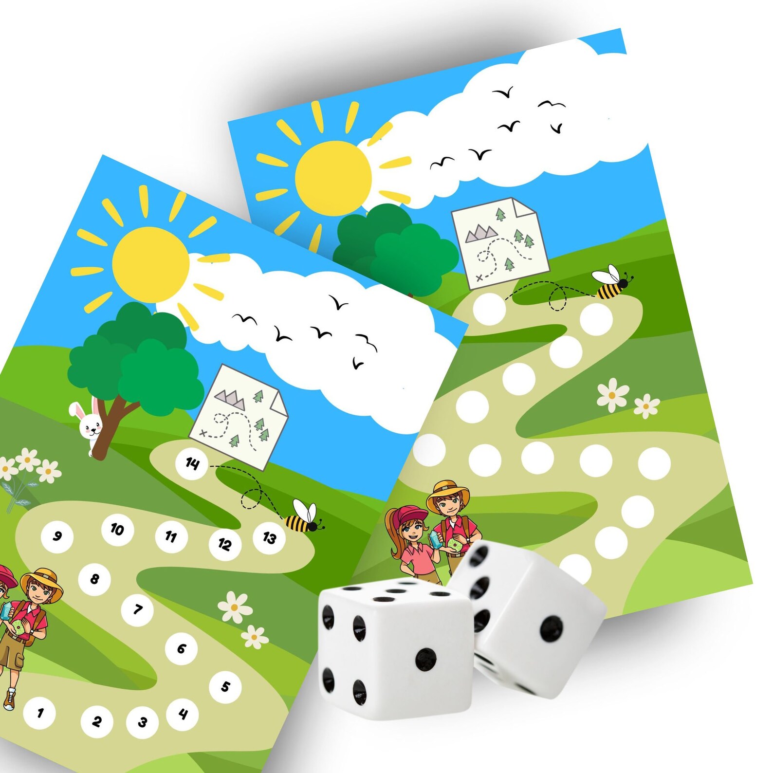 Printable Explorers Board Game for Kids / Printable Board Game Template ...