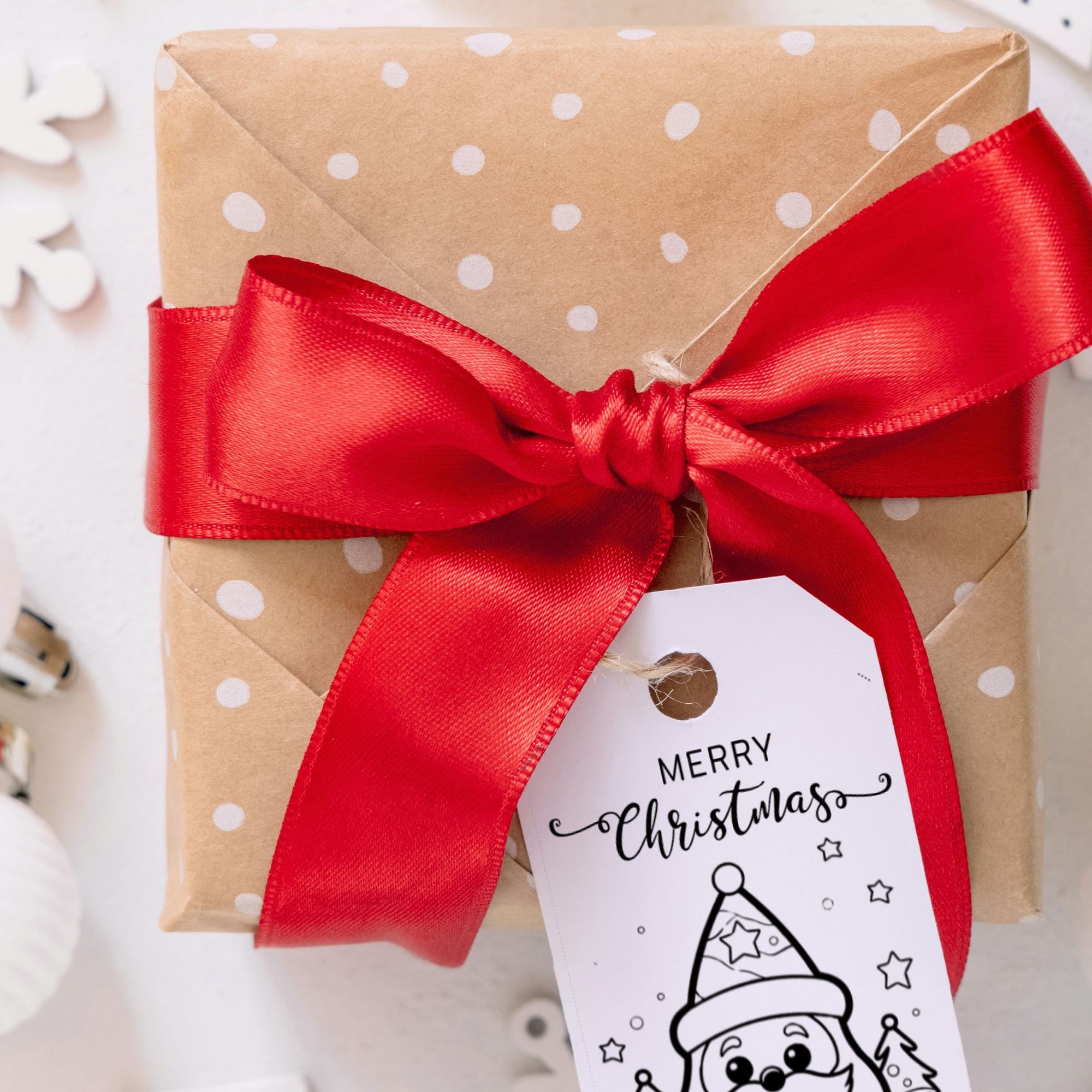 100 Printable Colorable Christmas Gift Tags - Diy Gift Tags - Color in ...