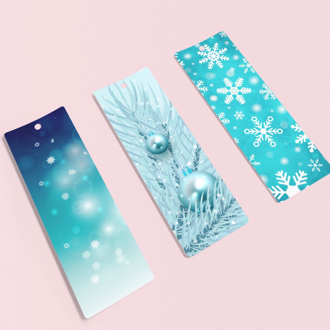 Christmas Printable Bookmarks, Holiday Bookmarks, Festive Bookmarks ...