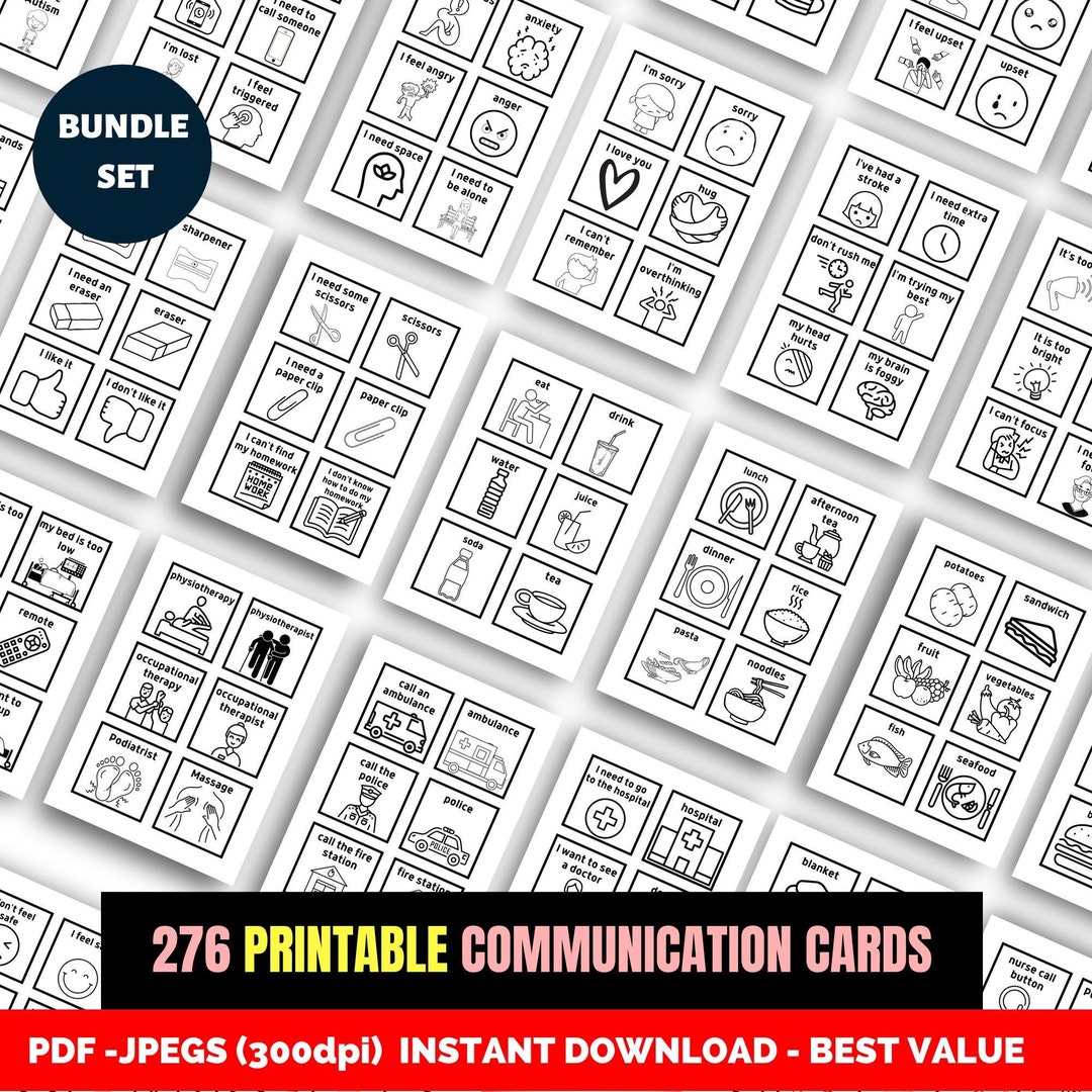 276 Printable Communication Cards INC. Religion/spiritual Cards - Non ...