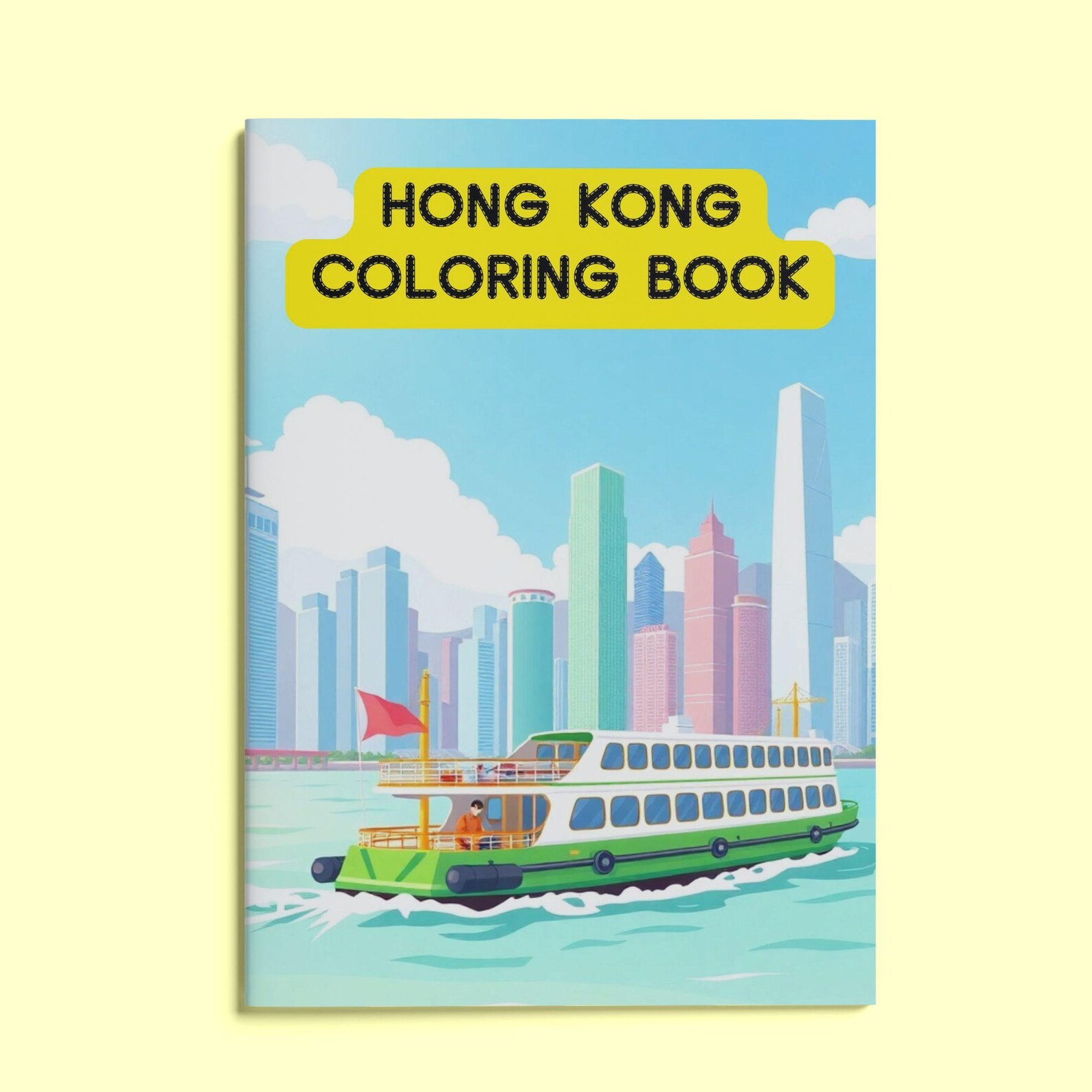 Printable Hong Kong Coloring Book - Cityscape Colouring - Travel ...