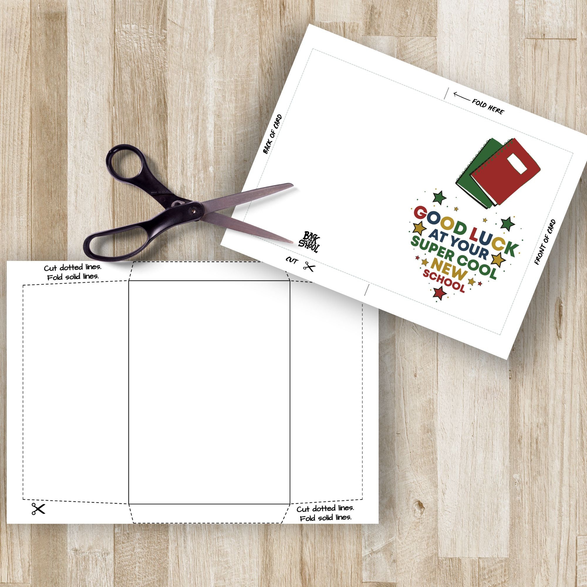 Printable Good Luck at Your Super Cool New School Card, Printable Going ...