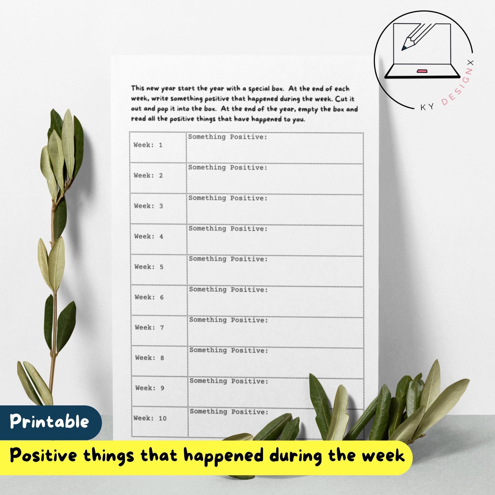 Printable Yearly Reflections Worksheets, Printable End of Year ...