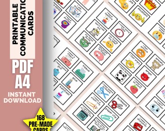 Printable Communication Cards Selective Mutism Autism ADHD | Etsy