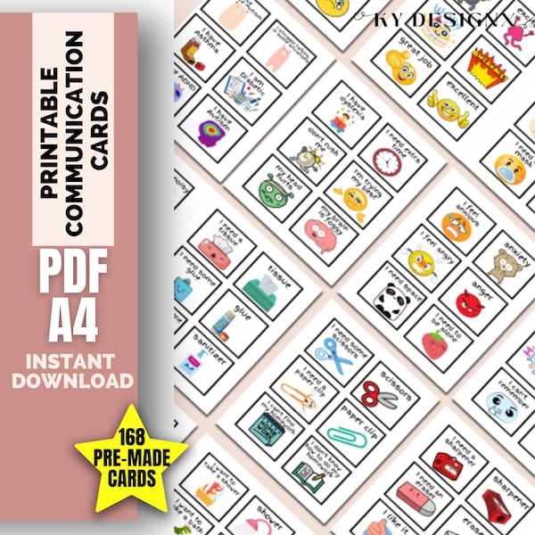 Communication Cards - Etsy