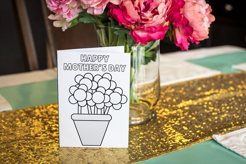 Printable Mothers Day Craft Activity - DIY Mother’s Day Gift for Kids ...