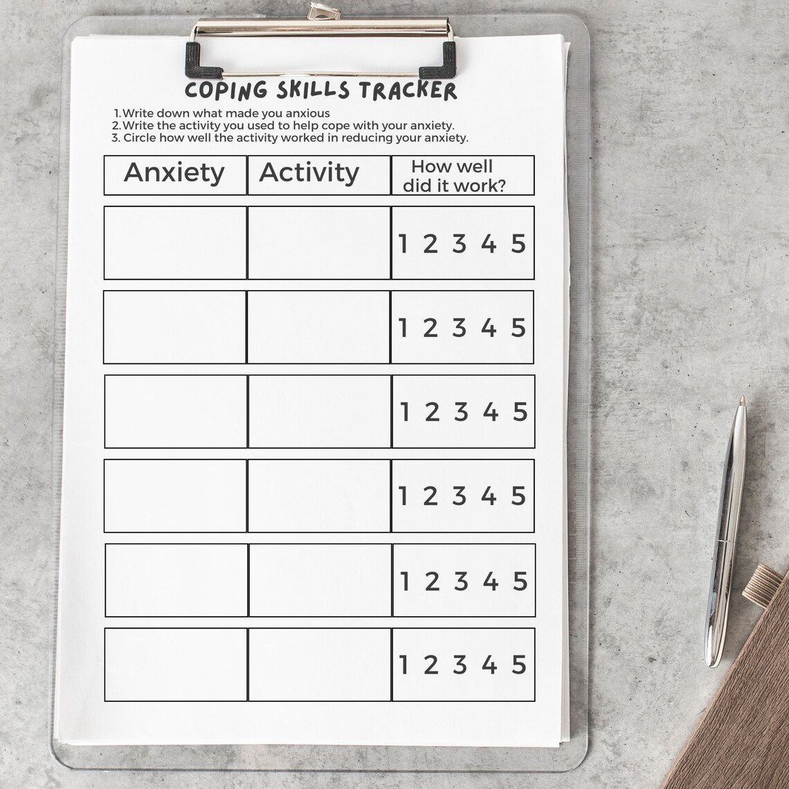 Printable Anxiety Coping Cards for Children, Reduce Anxiety Coping ...