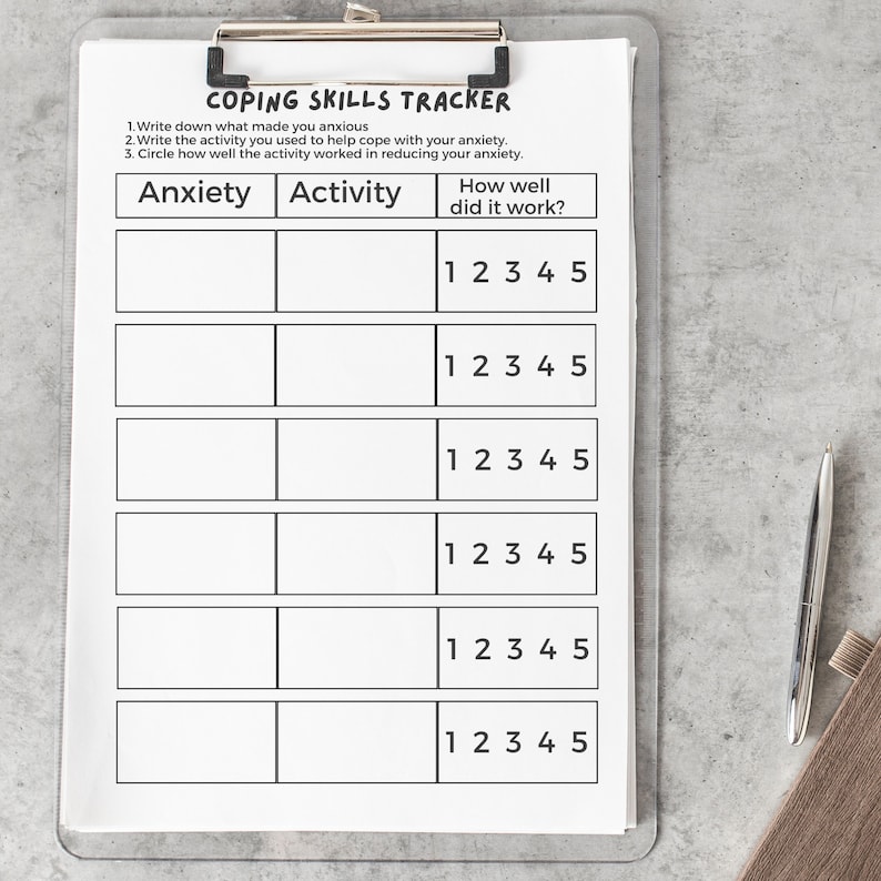 Printable Anxiety Coping Cards for Children, Reduce Anxiety Coping ...