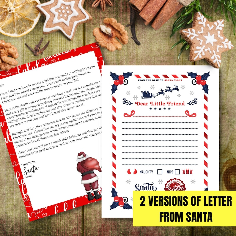 Printable Letter to Santa BUMPER PACK. Letter From Santa, Santa Address ...
