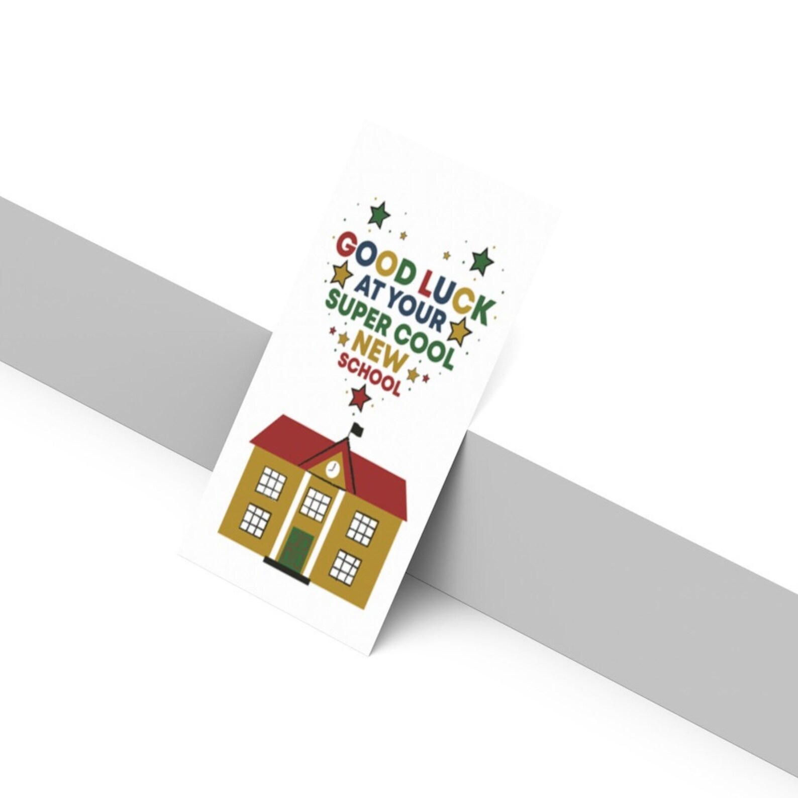 Printable Good Luck at Your New School Card, Printable Going Back to ...