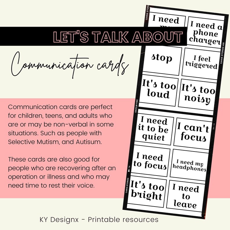 177 Editable Printable Communication Cards for Non-verbal, Autism ...