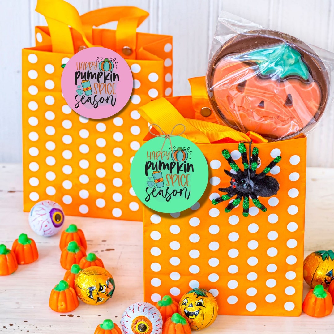 Halloween Printable Gift Tags, Halloween PRINTABLE Treat Tags ...