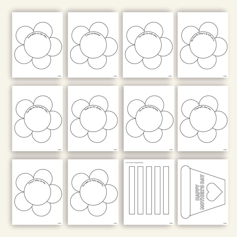 Printable Mothers Day Craft Activity - DIY Mother’s Day Gift for Kids ...