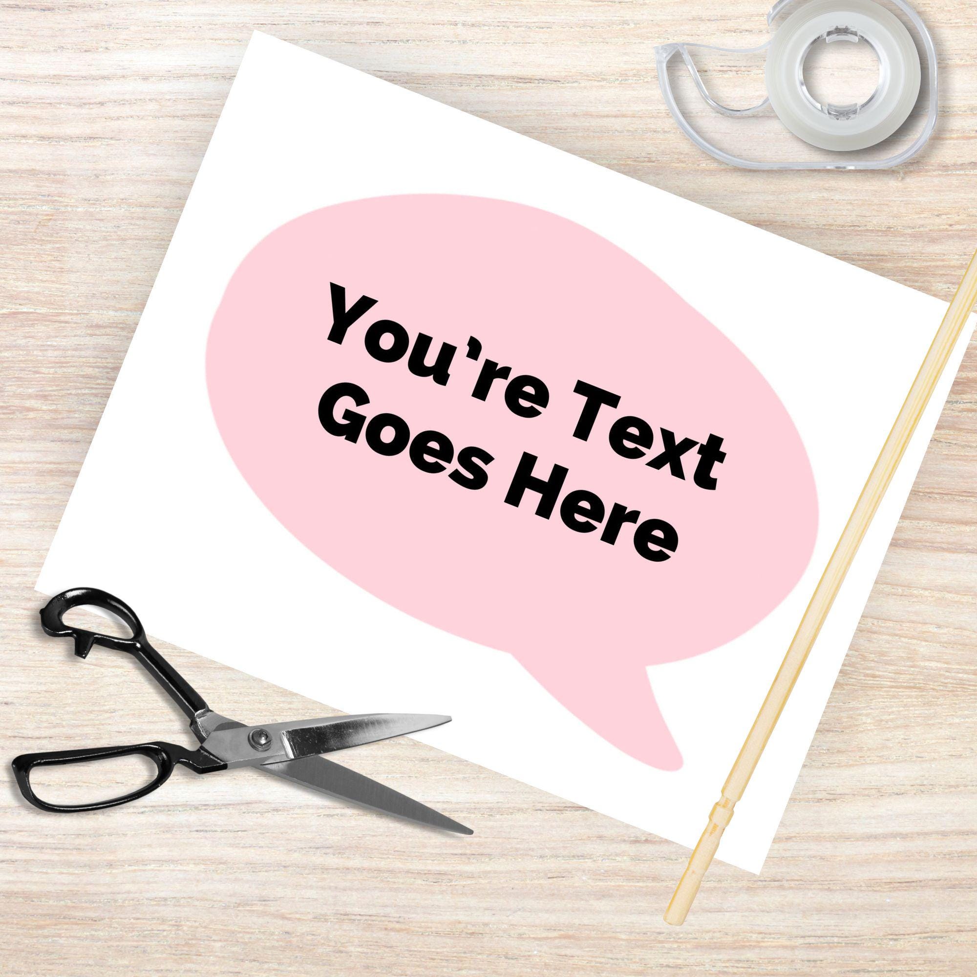 Editable Photo Booth Props, Speech Bubbles, Digital Downloads ...