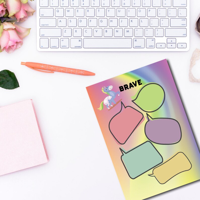 Printable Brave Poster, Brave Quotes, Brave Worksheets, Motivational ...