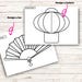 Chinese New Year DIY Craft Templates - Chinese Lantern - Fan - Paper ...