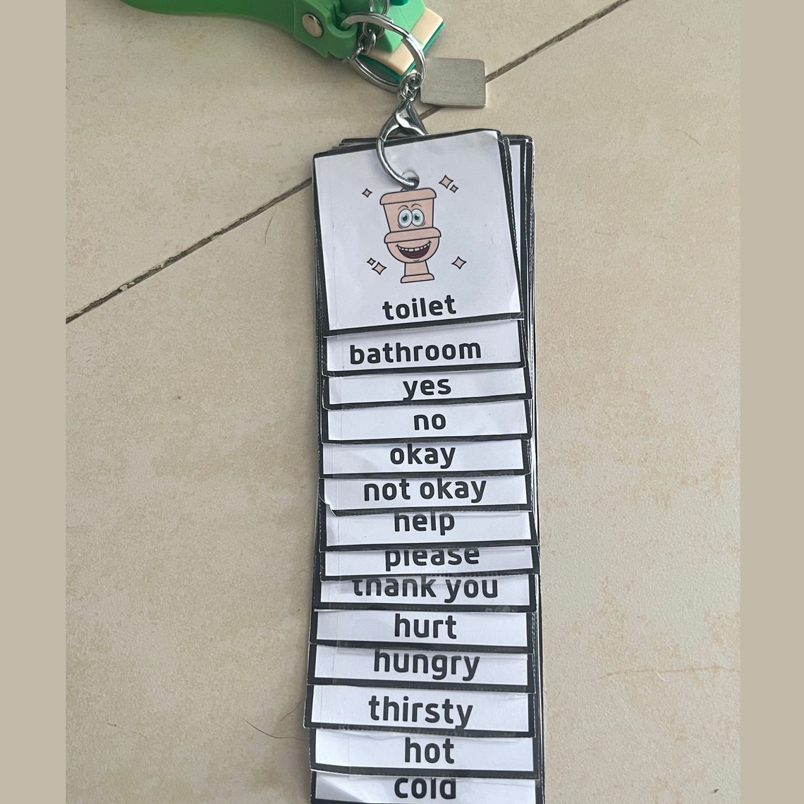 Printable Tiered Communication Cards Lanyard for Non-verbal, Autism ...