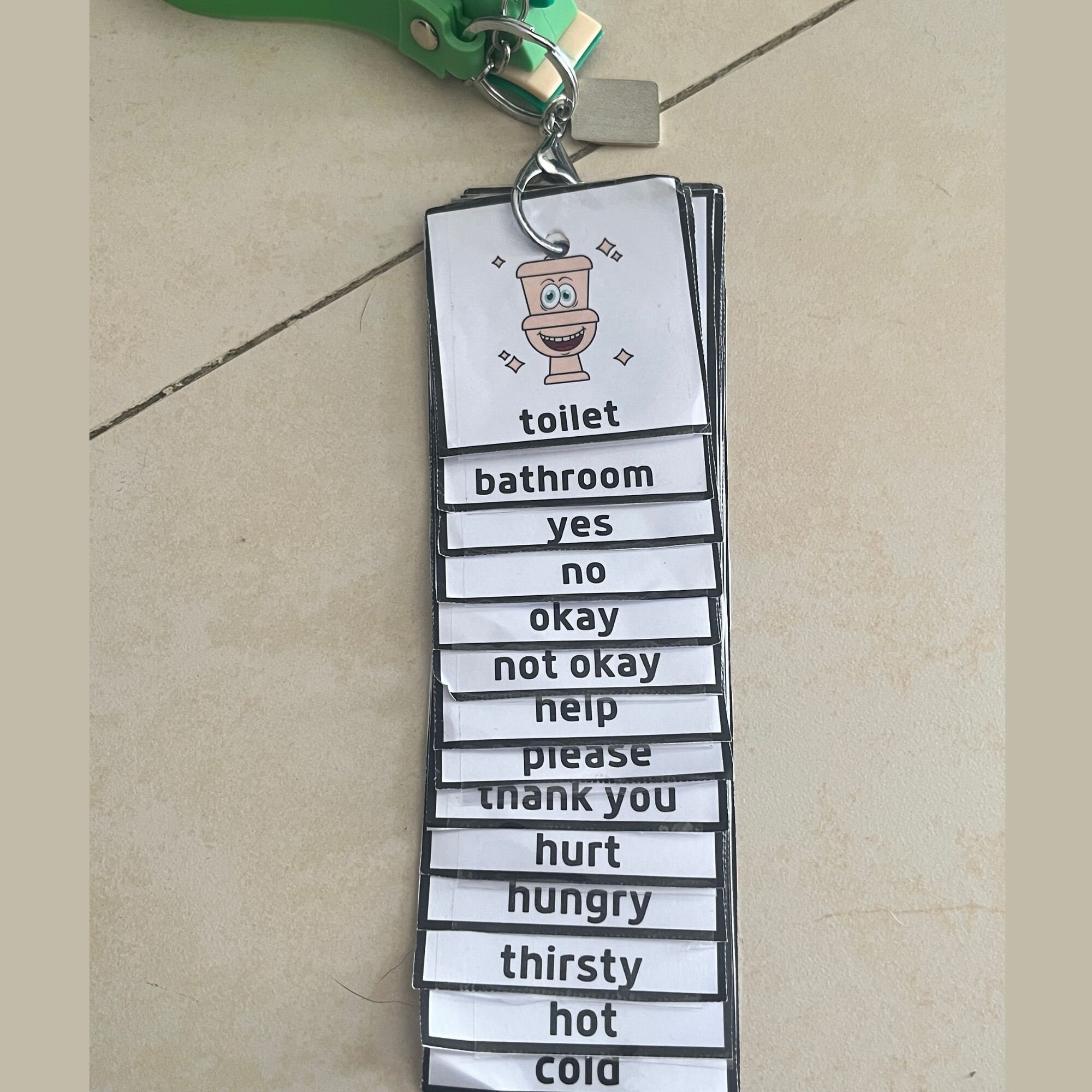 Printable Tiered Communication Cards Lanyard for Non-verbal, Autism ...