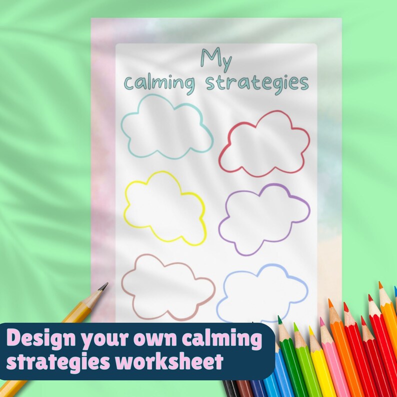 Printable Coping Strategies Poster + Worksheet Kids Calm Down Printable ...